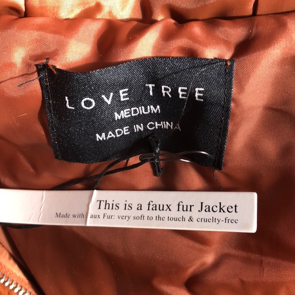 Love Tree | Jackets & Coats | Floofy Brownish Orange Jacket | Poshmark